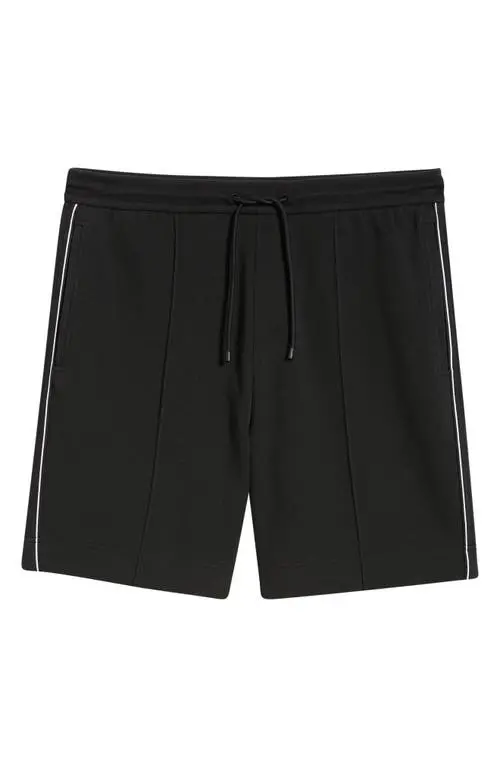 BOSS Pintuck Textured Shorts - Black