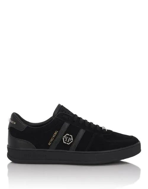 Philipp Plein Retro Rebel Low Top Sneakers - Black/black