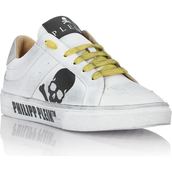 Philipp Plein Leather Low-top Sneakers - White