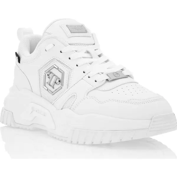 Philipp Plein New Predator Sneakers Pp Hexagon - White