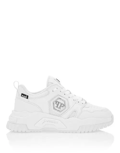 Philipp Plein New Predator Sneakers Pp Hexagon - White