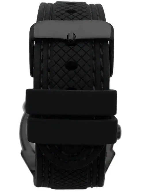 PEUGEOT Stainless Steel Sports Watch With Silicone Strap