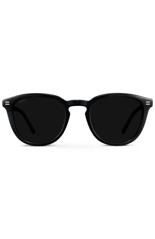WMP EYEWEAR Walker Rounded Oval Tortoiseshell Sunglasses - Black