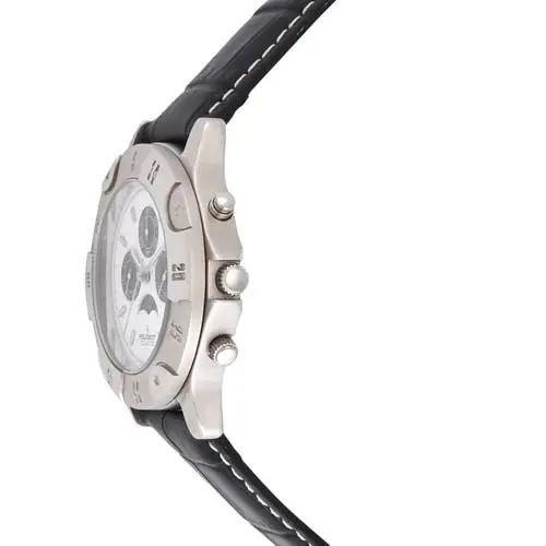 PEUGEOT Round Multi-function Moon Phase Leather Watch40mm