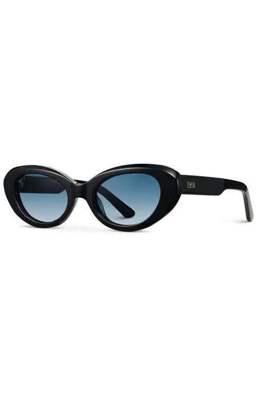 WMP EYEWEAR Marilyn 49mm Cat-eye Polarized Sunglasses - Black