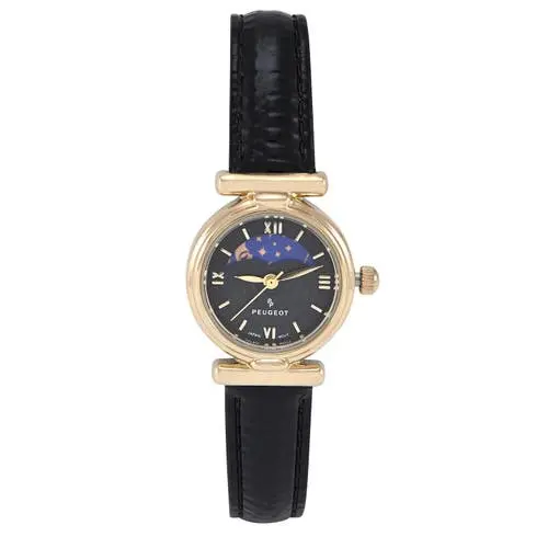 PEUGEOT Petite Sun-moon Complication Watch - Black