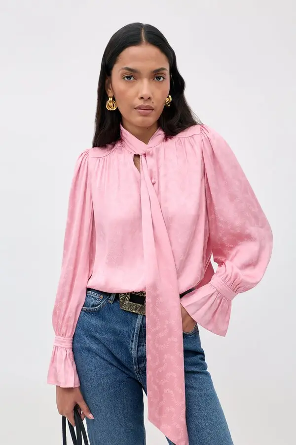 Rixo Evanora Floral Trail Regular - Pink