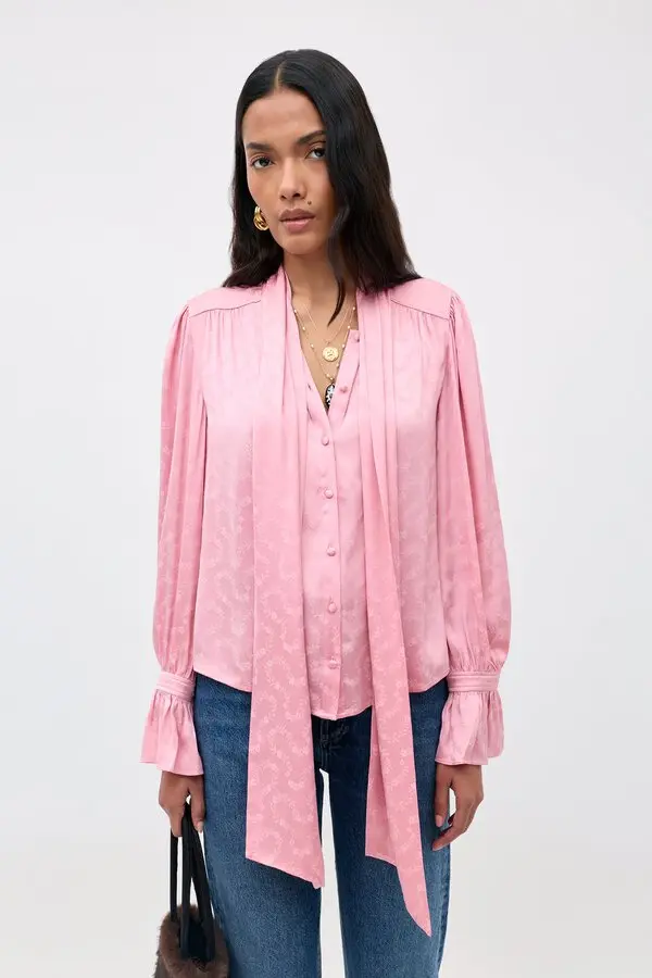 Rixo Evanora Floral Trail Shirt