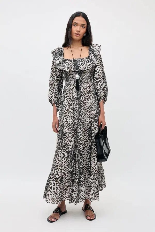 Rixo Gabriel Nina Leopard Mocha Regular