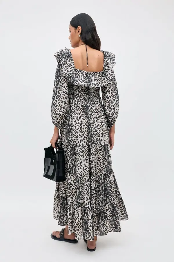 Rixo Gabriel Nina Leopard Mocha Regular