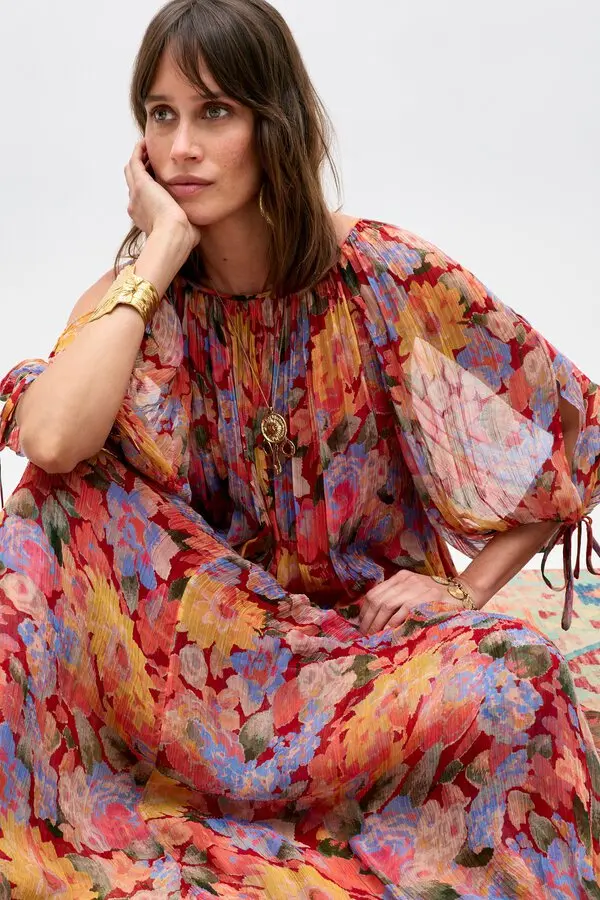 Rixo Hayden Chelsea Floral Red Regular