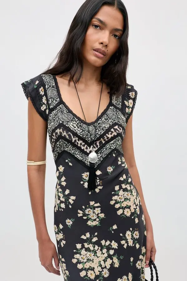 Rixo Bailee Amelia Gremlin Mix Regular Dress