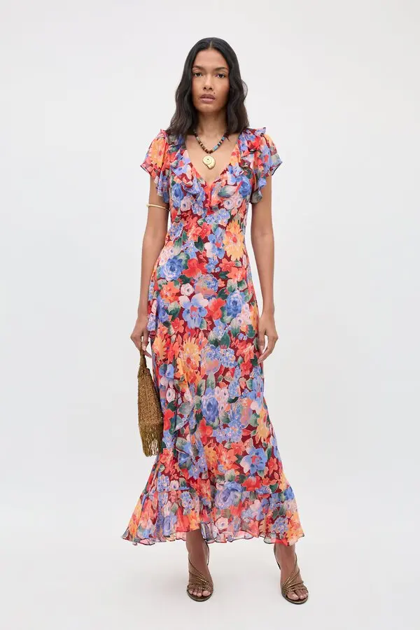 Rixo Meadow Chelsea Floral Regular - Red