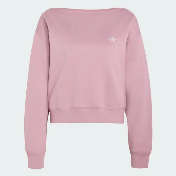Adidas Essentials Fleece Boatneck Sweatshirt