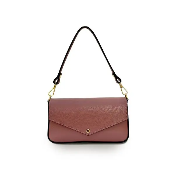 APATCHY LONDON The Munro Antique Rose Leather Shoulder Bag