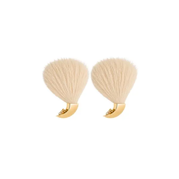 OSCARMORRIS Neutrals Amélie Earrings - Beige