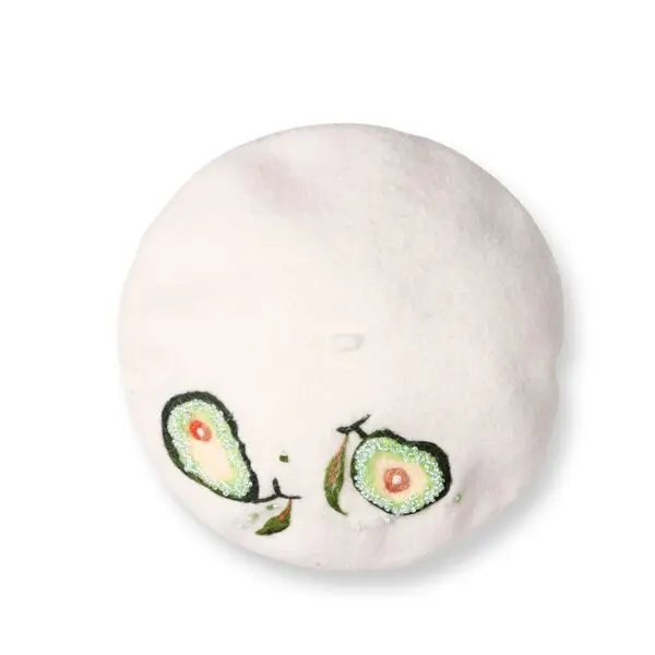 HEARTFELT LAYERS Avocado Wool Beret - White