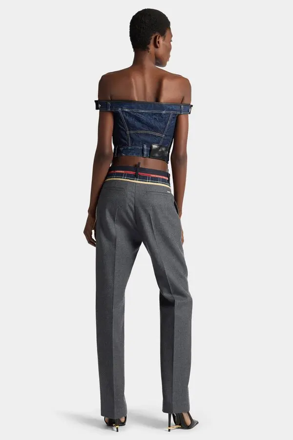 Dsquared2 Hybrid Trousers With Multi-layer Waistband