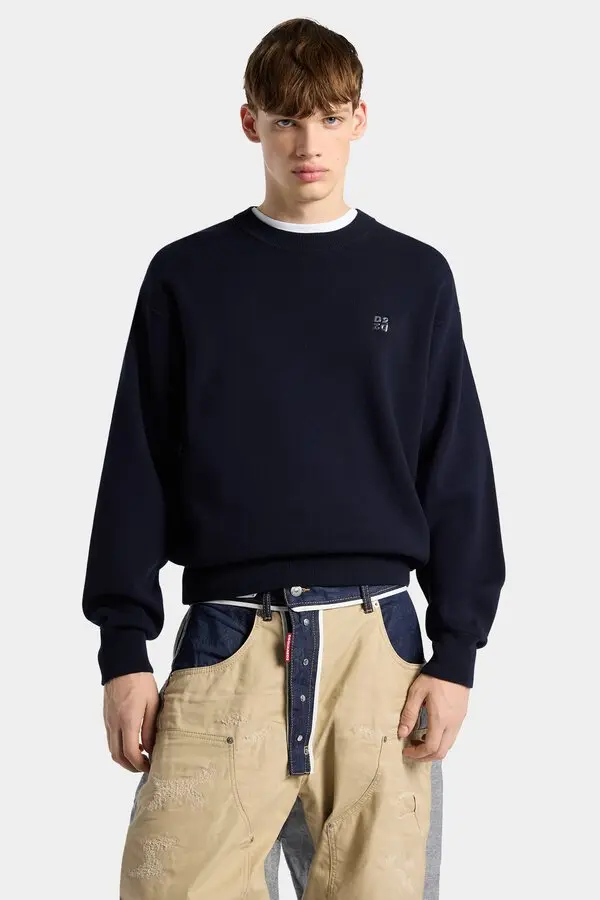 Dsquared2 Metal Upside Down Knit Pullover