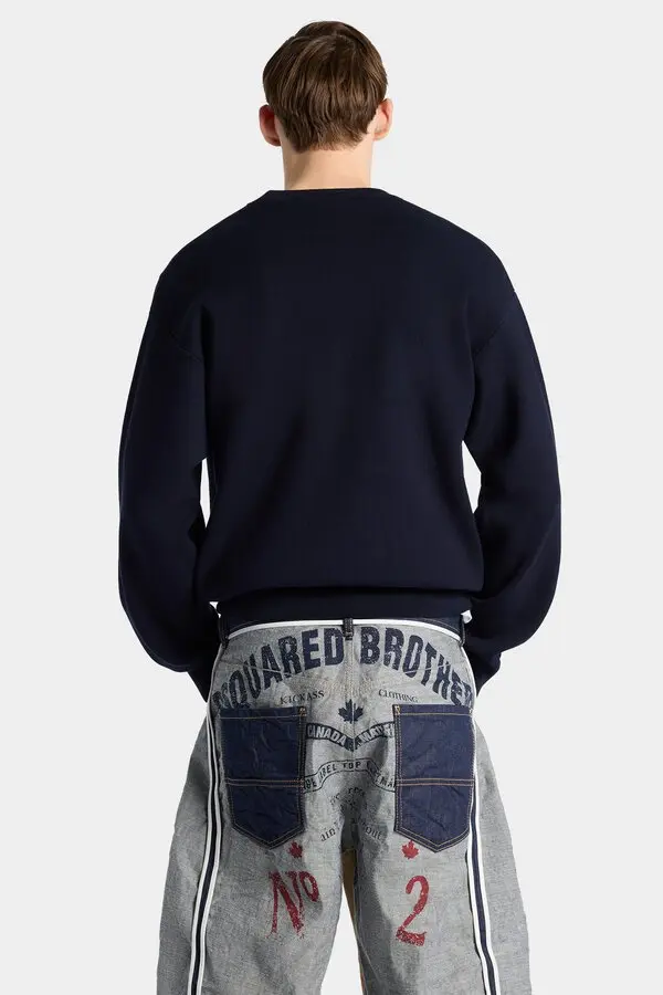 Dsquared2 Metal Upside Down Knit Pullover