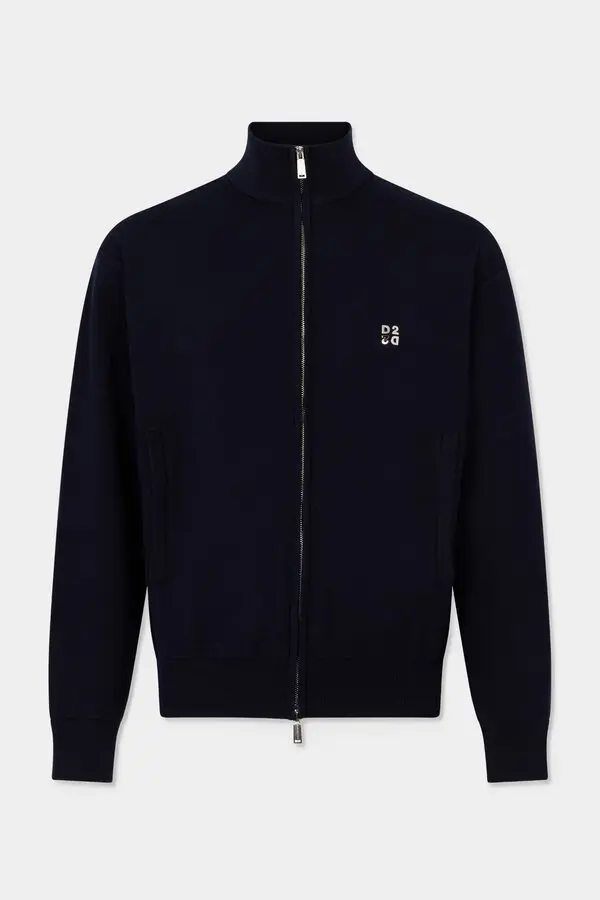 Dsquared2 Metal Upside Down Knit Cardigan