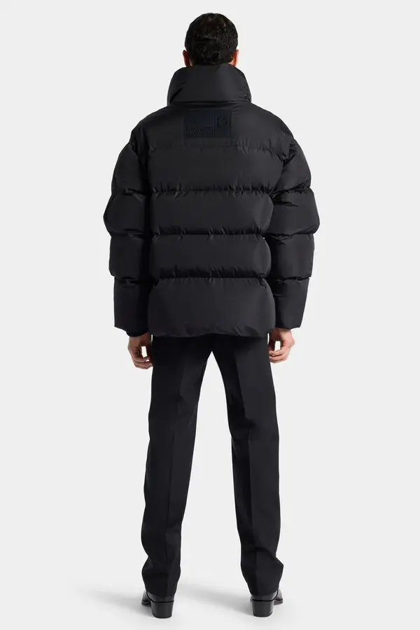 Dsquared2 Tailored Straight Leg Trousers In Light Worsted Wool With Stretch - Black