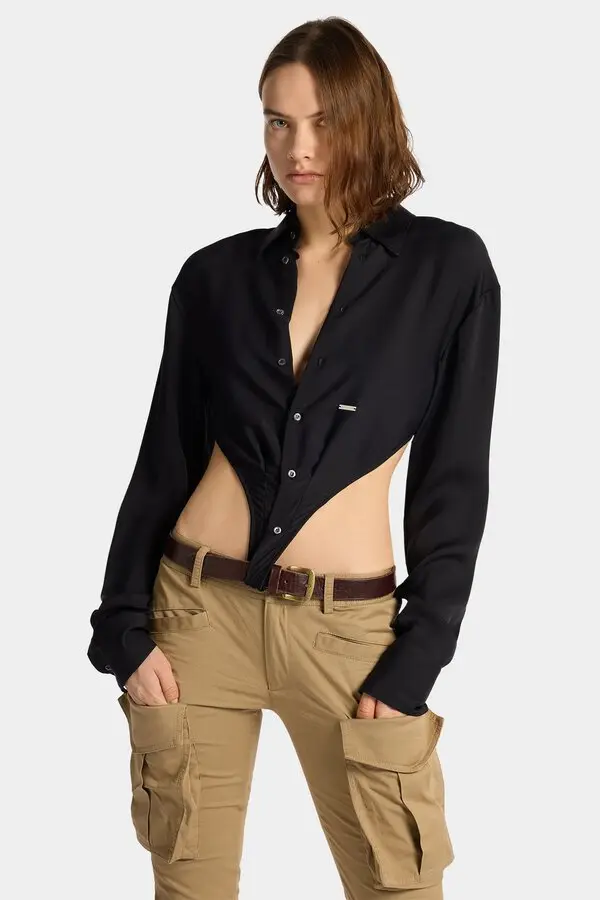 Dsquared2 Chic Night Loop" Satin Shirt