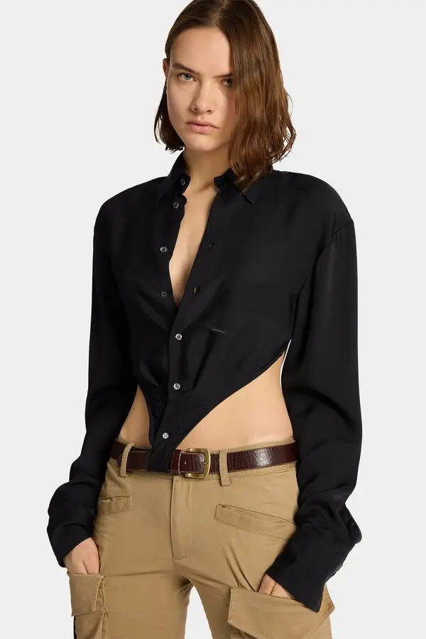 Dsquared2 Chic Night Loop" Satin Shirt