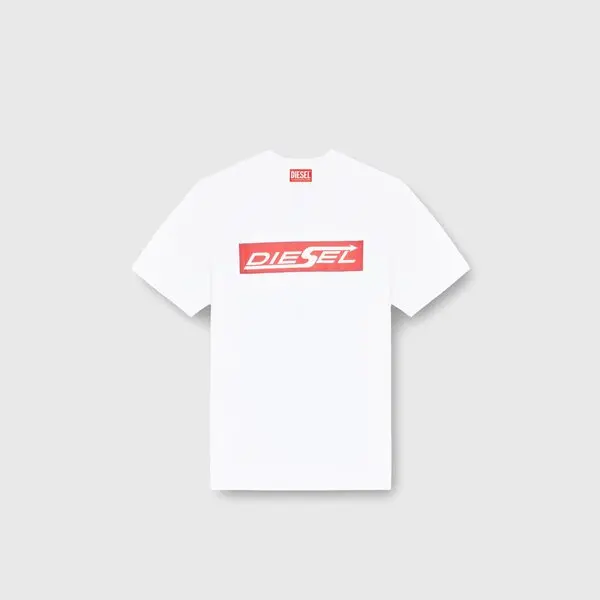 DIESEL® Cotton T-shirt With Logo Print