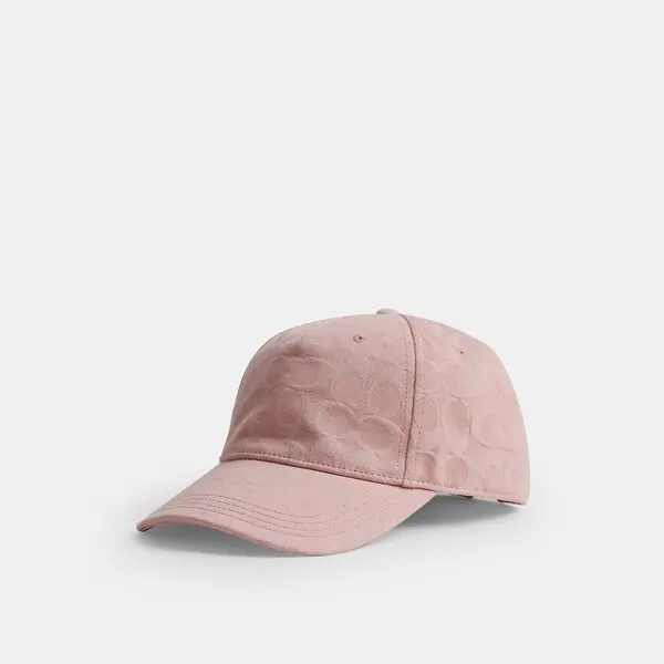 COACH OUTLET Signature Denim Baseball Hat - Pink