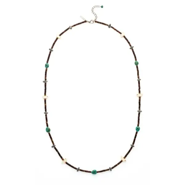 JAREDJAMIN Kai Vintage Horn & Turquoise Necklace