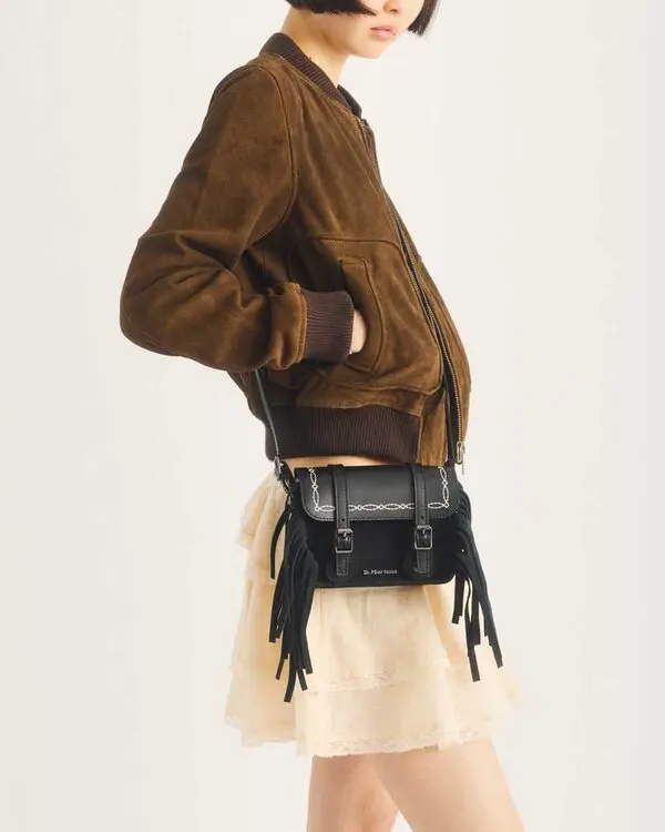 Dr. Martens 7 Inch Desert Rodeo Leather & Suede Satchel