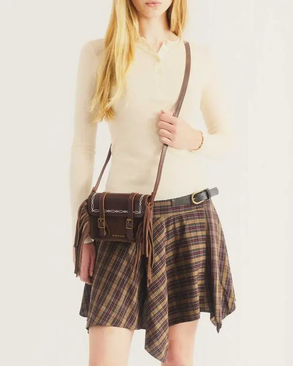 Dr. Martens 7 Inch Desert Rodeo Leather & Suede Satchel