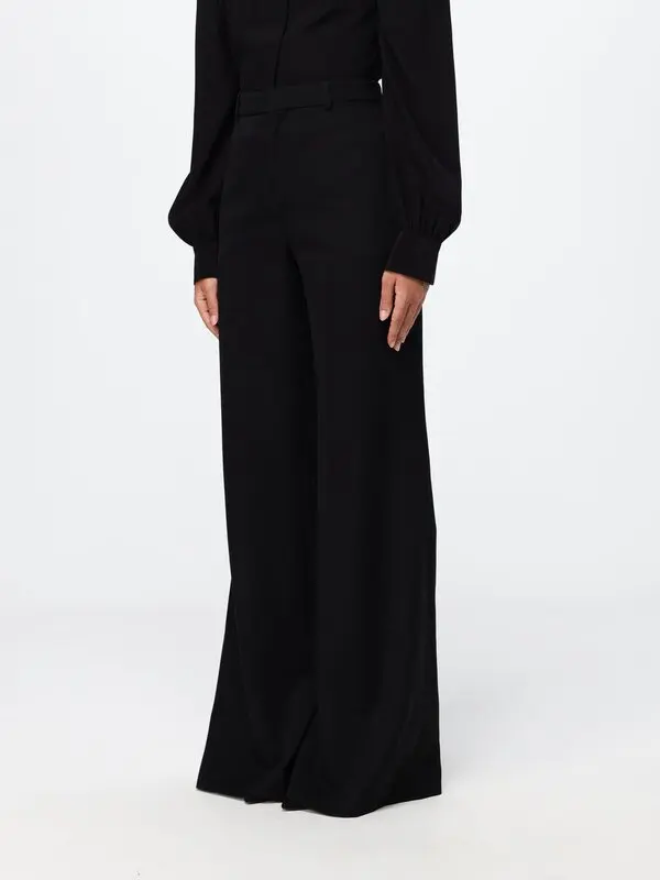 Chloé High-waisted Flared Wool Trousers