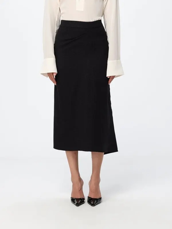 Victoria Beckham Midi Skirt - Grey
