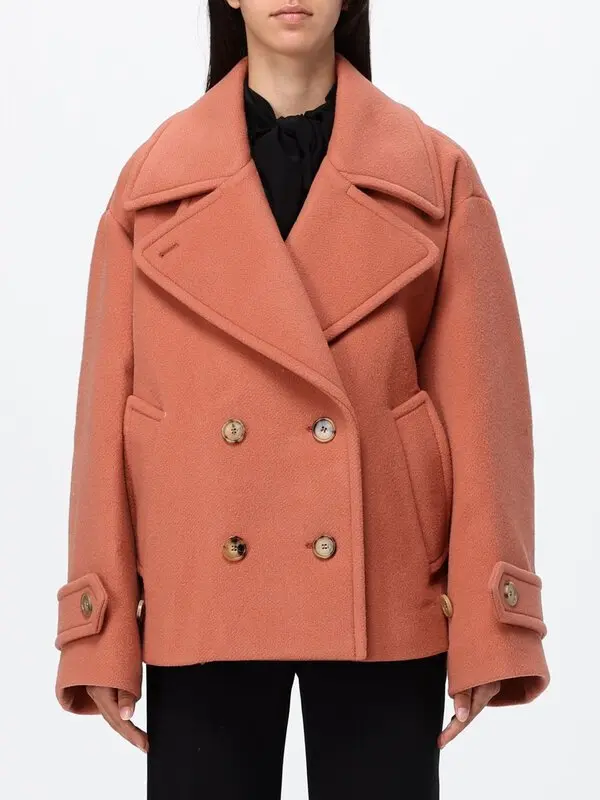 Chloé Double Breasted Coat - Pink