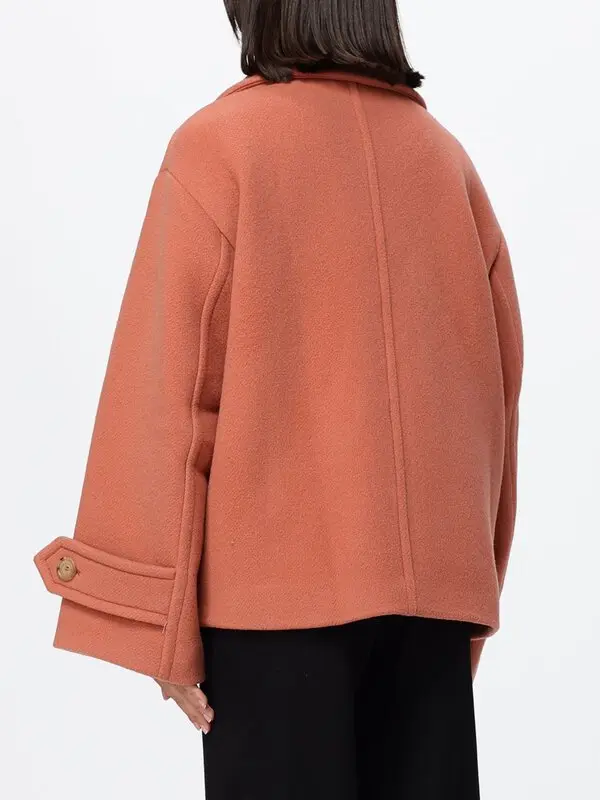 Chloé Double-breasted Relaxed Fit Wool Coat