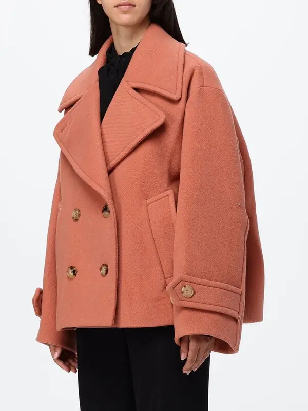 Chloé Double-breasted Relaxed Fit Wool Coat