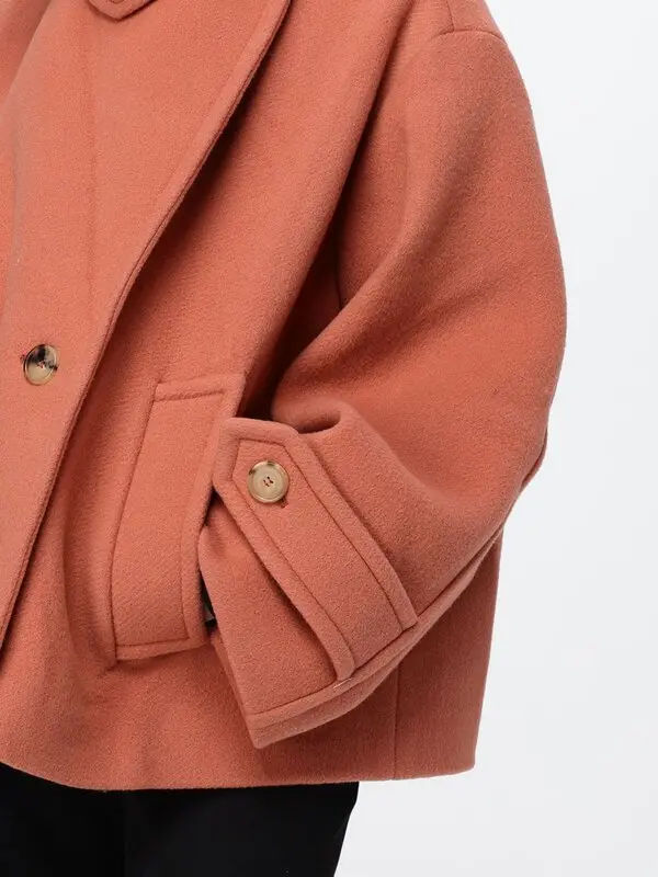 Chloé Double-breasted Relaxed Fit Wool Coat