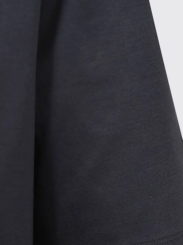 Herno Short-sleeved Crew Neck T-shirt In Pure Cotton - Blue