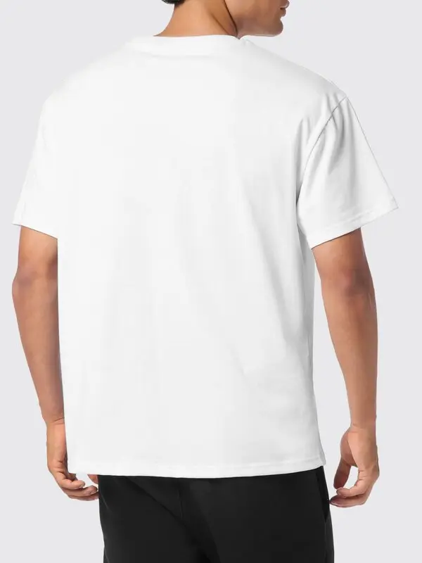 PLEIN SPORT Cotton Jersey T-shirt With Contrasting Logo - White 1