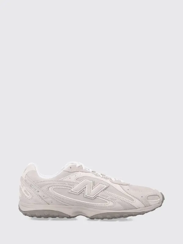 NEW BALANCE Suede Sneakers With Applied Logo - Beige