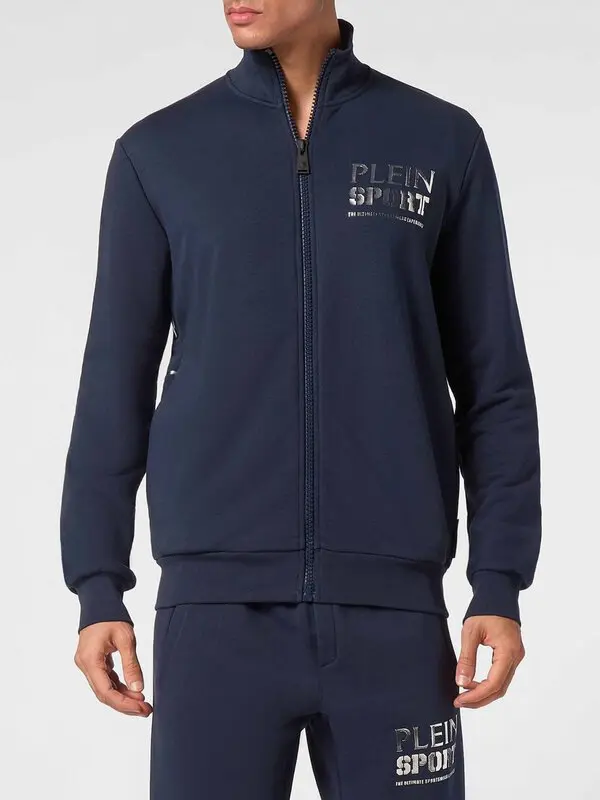 PLEIN SPORT Zip-up Jacket With Stand Collar