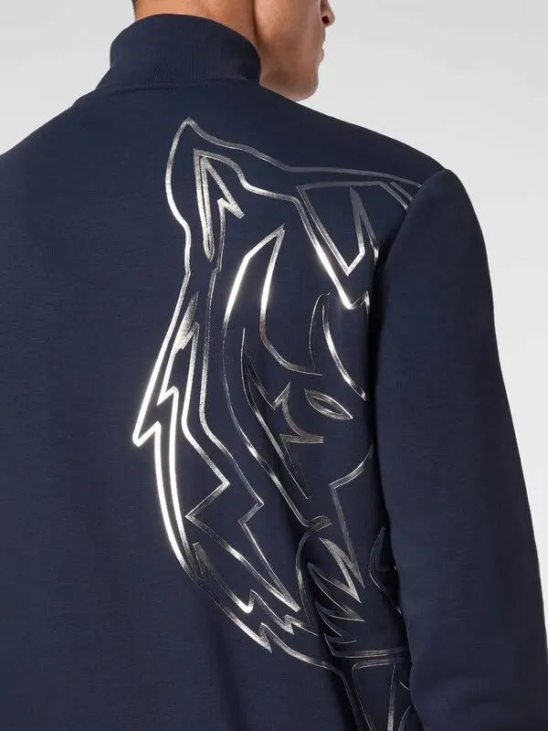 PLEIN SPORT Zip-up Jacket With Stand Collar