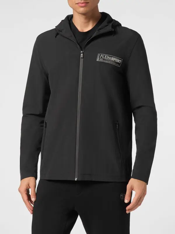 PLEIN SPORT Zip-up Hooded Jacket