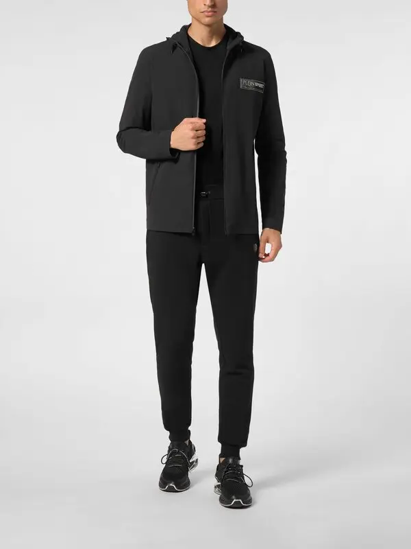 PLEIN SPORT Zip-up Hooded Jacket