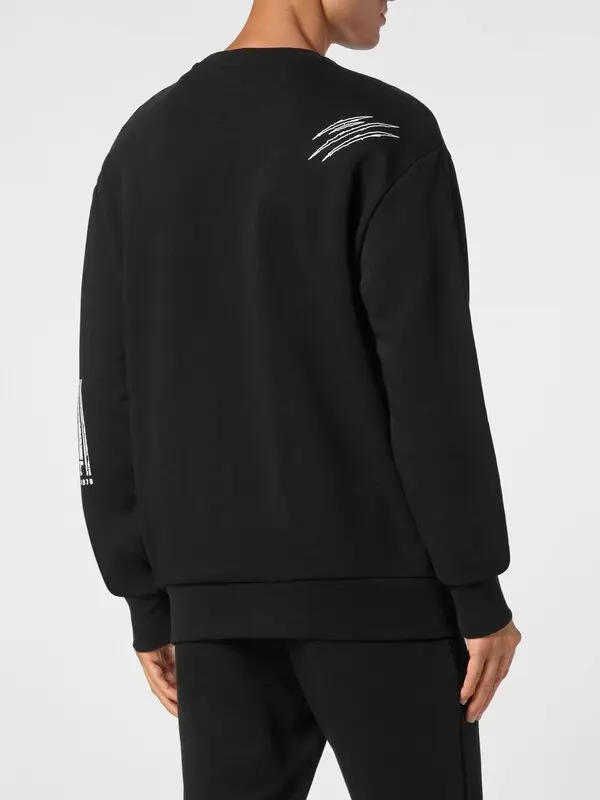 PLEIN SPORT Graphic Print Crewneck Sweatshirt