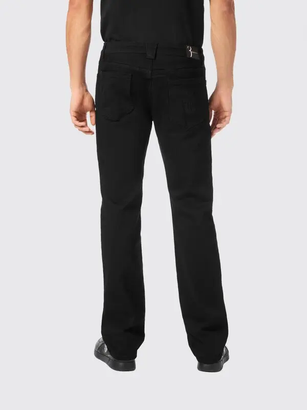 BILLIONAIRE Regular Fit Straight Leg Stretch-denim Jeans With Embroidered Logo