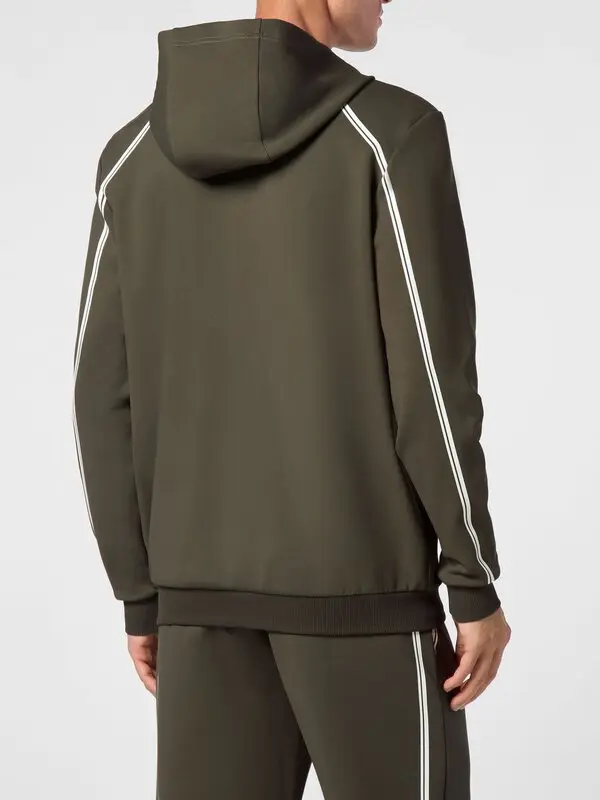 PLEIN SPORT Zip-up Track Jacket With Logo Detailing - Green