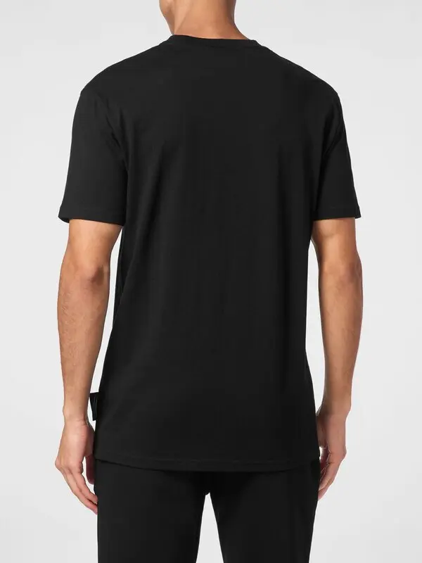 PLEIN SPORT Cotton Jersey T-shirt With Contrasting Logo